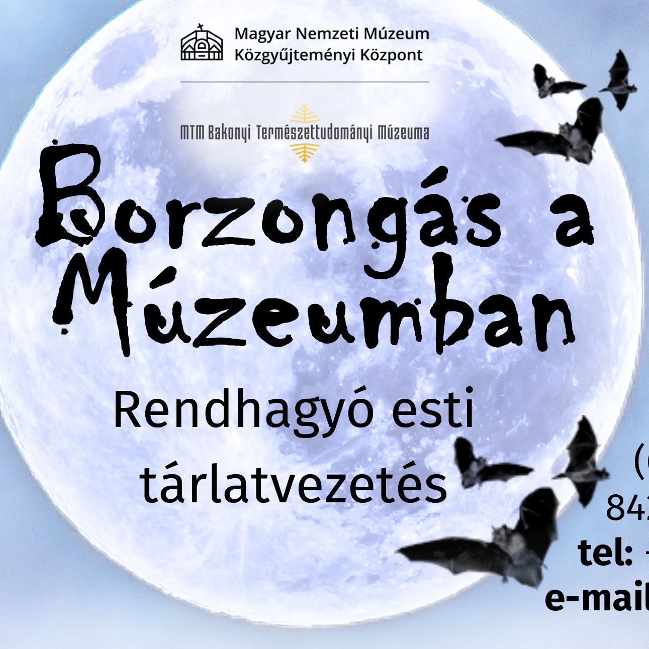 Borzongás a múzeumban - 2025.10.30., 31. 17.45 és 18.45 | Bakony Múzeum